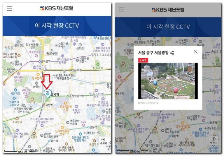 서울시청광장 Cctv 실시간 영상 보기 팁솔루션